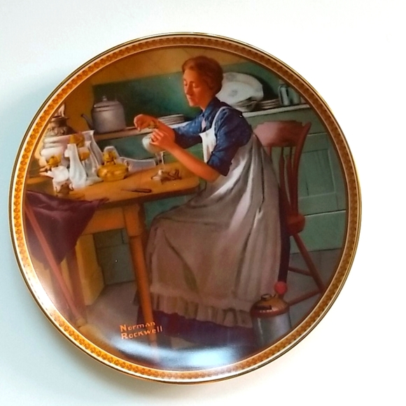 Norman Rockwell | Art | Rockwells Discovered Women Hand Painted Script ...